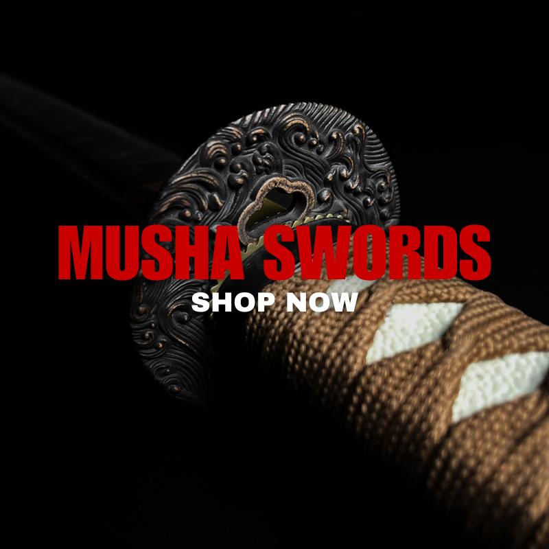 Authentic Samurai Sword for Sale, Katana Samurai Sword Set - Musashi Swords