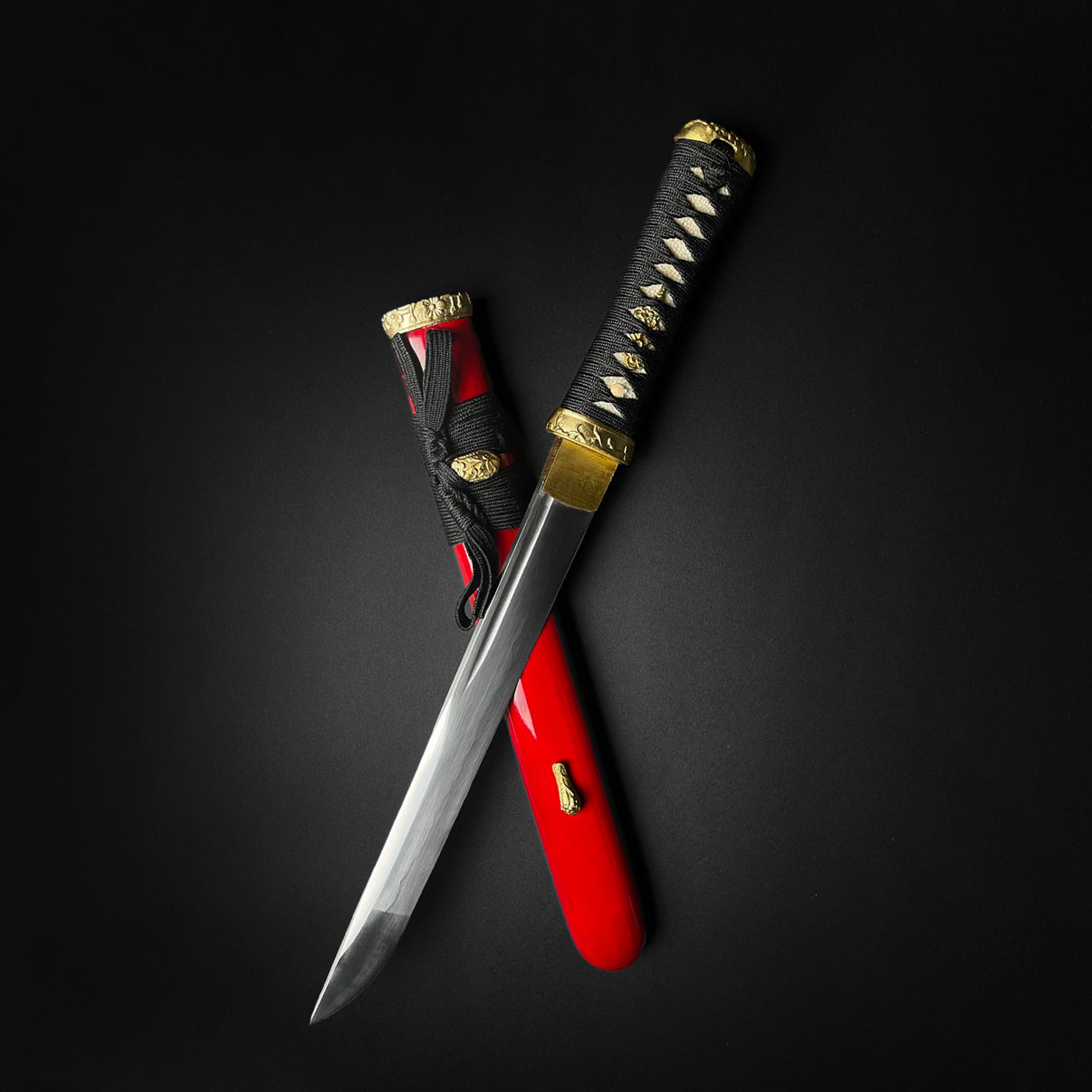 Purchase Asuka Red Tanto Knife - Real Samurai Swords for Sale - Musashi ...