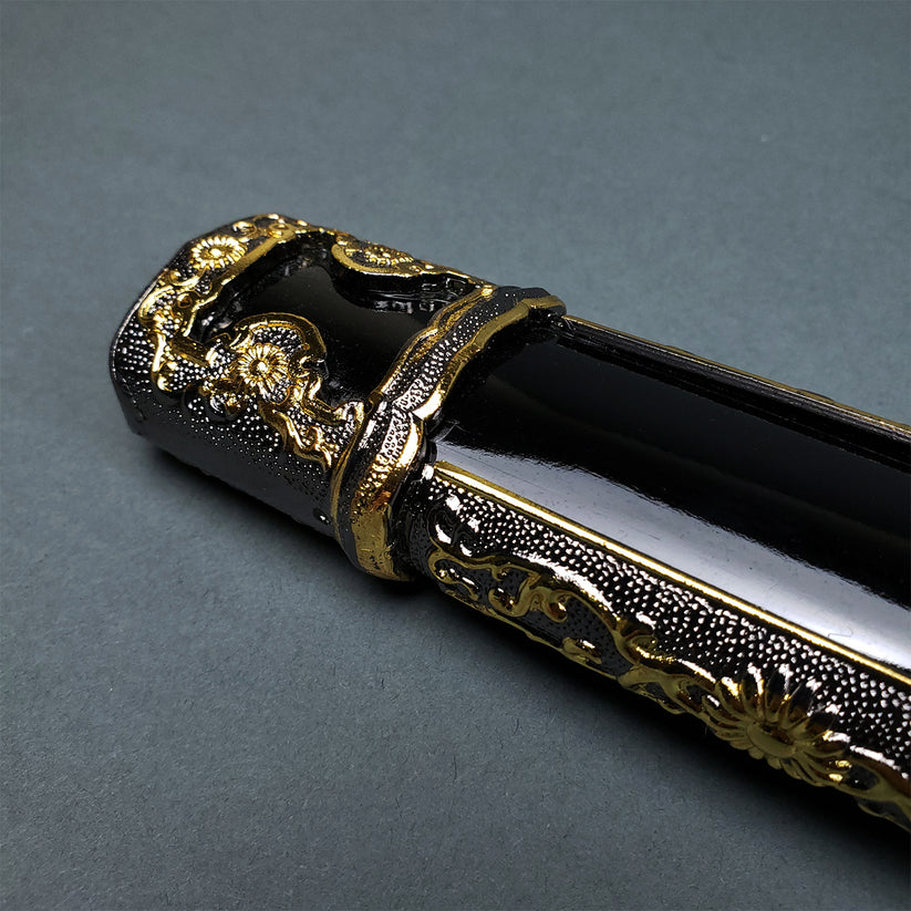 Order Musha Ceremonial Jintachi Katana for Sale - Black - Musashi Swords