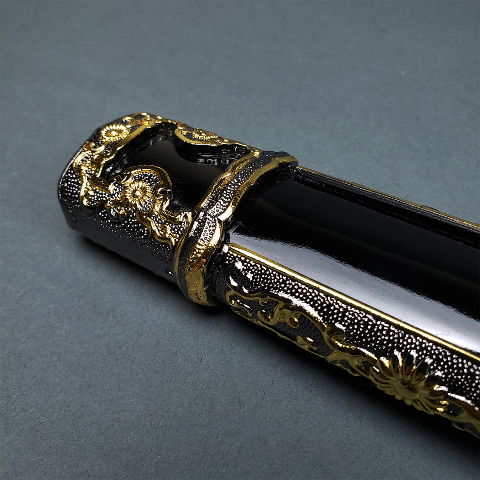 Order Musha Ceremonial Jintachi Katana for Sale - Black - Musashi Swords
