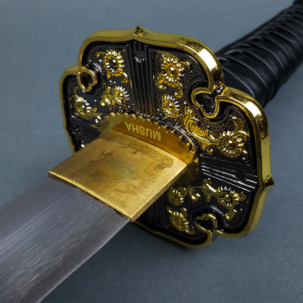 Order Musha Ceremonial Jintachi Katana for Sale - Black - Musashi Swords