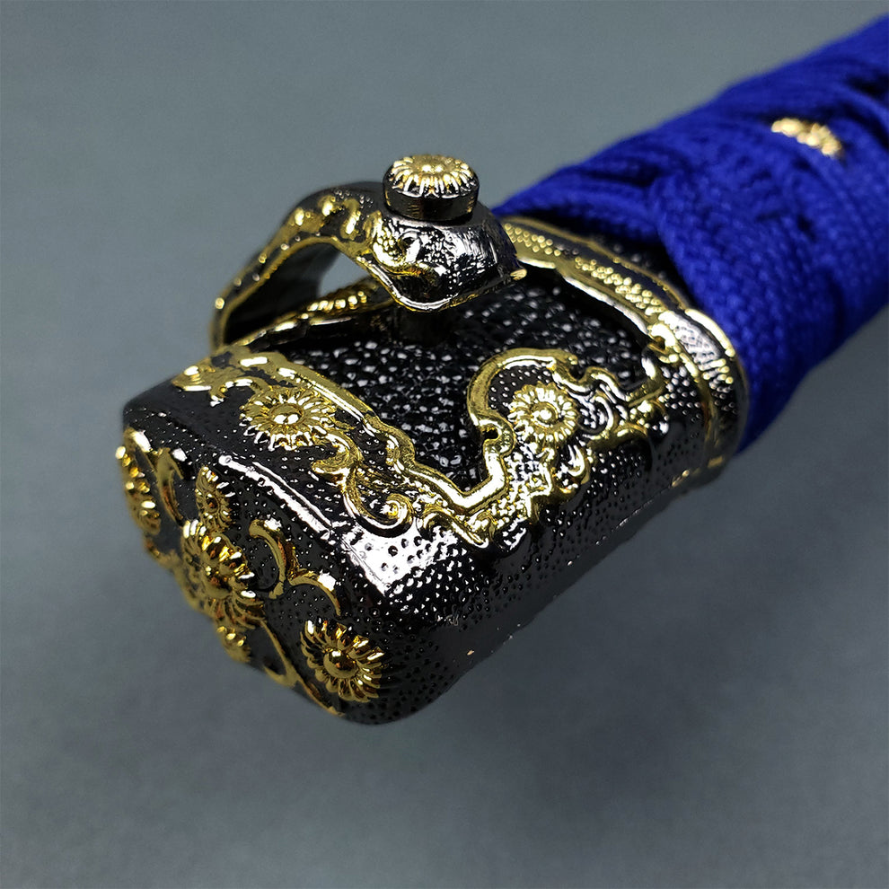 Order Musha Ceremonial Jintachi Katana for Sale - Blue - Musashi Swords